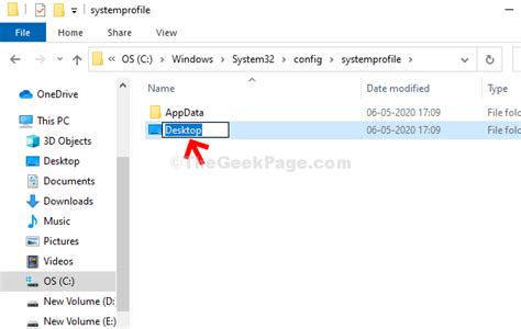 Fix C WindowsSystem ConfigsystemprofileDesktop Is Unavailable Error In Windows