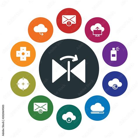 Cloud And Networking Cursors Design Email Infographic Colorful Fill