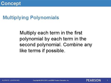 Chapter 5 Exponents And Polynomials Section 4 Multiplying
