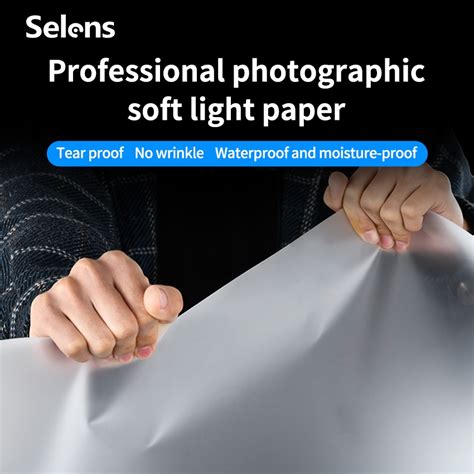 Selens 12x1m Photography Diffuser Soft Light Paper Premium Translucent