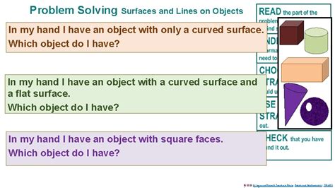 problem solving surfaces and lines on objects in