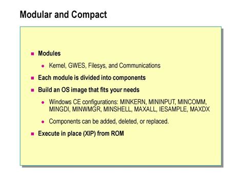 Module Introduction To Windows CE Ppt Download