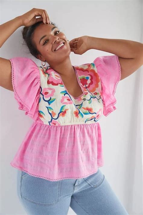 Plus Size Embroidered Tops Shopping Guide Tops Under 200