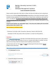 Database Management Systems Oracle Installation Instructions Course Hero Database Management Systems Oracle Installation Instructions Course Hero