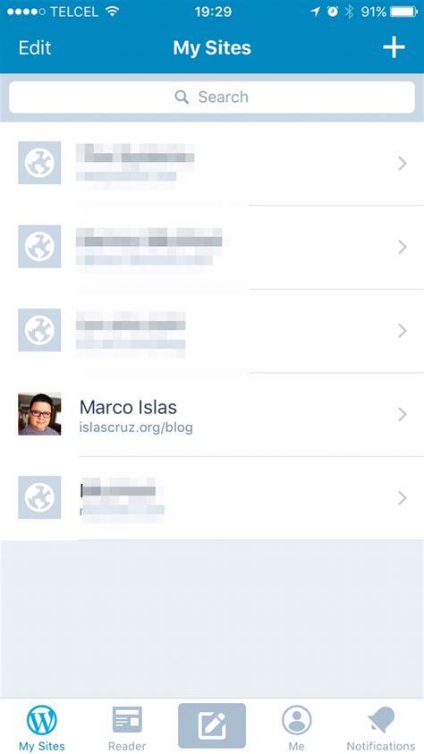 do you know if is there any way to set a default blog in wordpress ios