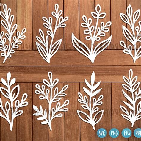 Branch SVG Bundle Leaf Svg Pack Leaves Clipart Leaf Cricut Etsy