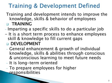 Human Resource Management Training And Development Ppt