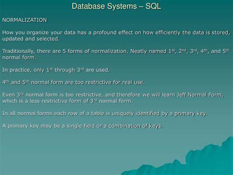 Ppt Database Systems Sql Powerpoint Presentation Free Download