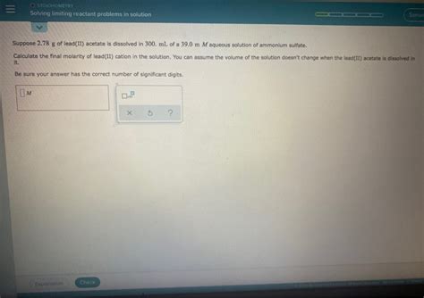 Solved O STOICHIOMETRY Solving Limiting Reactant Problems In Chegg