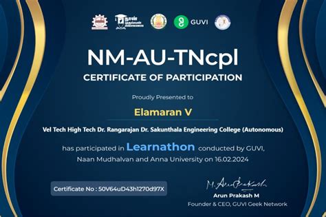 elamaran v on linkedin guvilearnathon professionaldevelopment