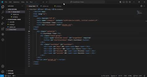 Yusra Bakhtawar On Linkedin Webdevelopment Javascript Html Css Countdowntimer Codingprojects