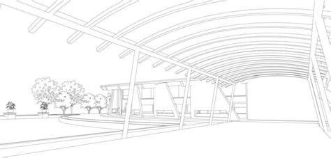 Architecture Line Drawing Vector Art Icons And Graphics For Free Download