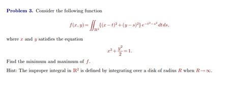Solved Problem Consider The Following Function Chegg