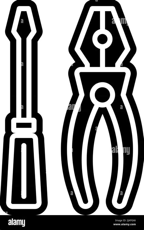 Tools Icon Black Vector Illustration Stock Vector Image And Art Alamy