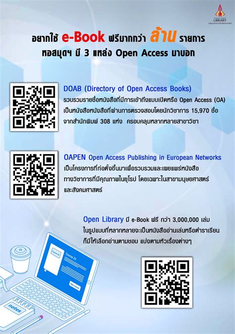 อยากใช้ E Book ฟรีมากกว่า Thammasat University Library Facebook