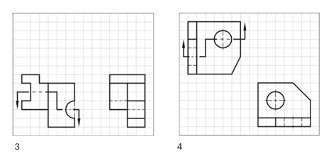 sketch the missing section view as indicated by the cutting plane