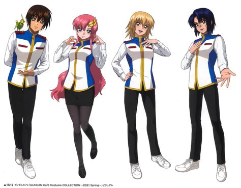 Lacus Clyne Cagalli Yula Athha Athrun Zala And Kira Yamato Gundam
