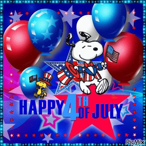 Dancing Snoopy Happy 4th Of July  S 4th Of July Fourth Of July