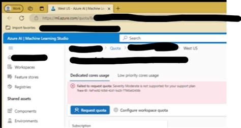 How To Get Gpu Quota In Azure Machine Learning But Without Premium Support Microsoft Qanda