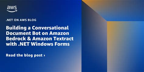 Amazon Textract Net On Aws Blog