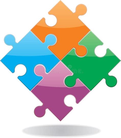 Puzzle Triangle Stock Vector Illustration Of Color Solution 28347407