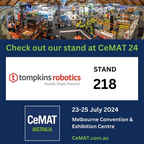 Tompkins Robotics On Linkedin Cemataus Tompkinsrobotics Cemataustralia