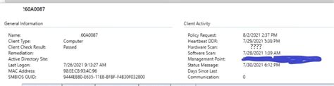Hardware Scan Date Not Showing In Sccm Console For Few Clients Microsoft Qanda