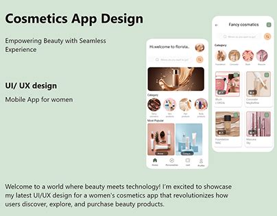 Cosmetics Mobile App Ui Projects Photos Videos Logos Illustrations And Branding Behance
