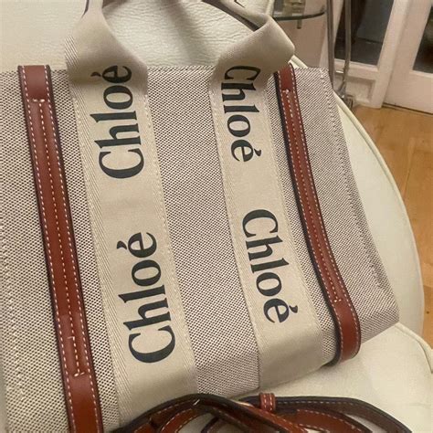 ⭐️chloé Style Cream And Tan Tote Bag ⭐️never Used Depop