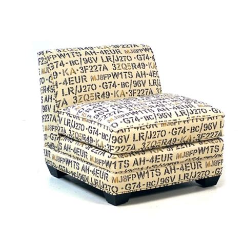 Samuel Fredrick Collection Chair With Unique Letter Design