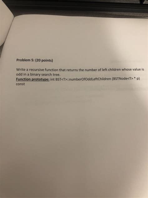 Solved Problem 5 20 Points Write A Recursive Function