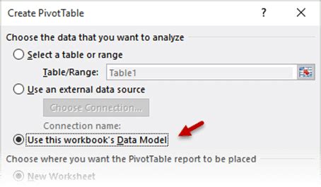 How To Create A Regular Pivot Table From Power Pivot Data Model