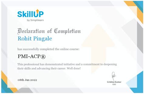 rohit pingale on linkedin continuouslearning agile training acp