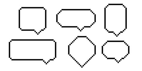 pixel dialog vector art icons and graphics for free download