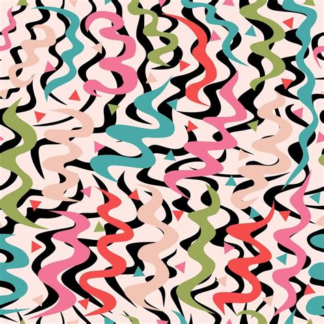 Colorful Glowing Waves Seamless Pattern 41495717 Vector Art At Vecteezy