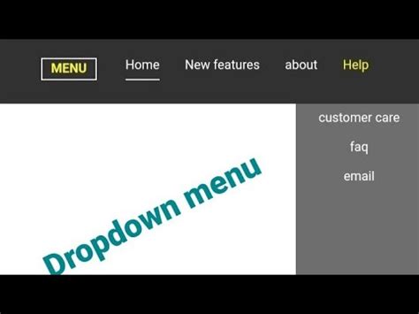 How To Create A Simple Drop Down Menu With Html Css And Css YouTube