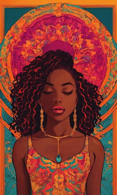 Premium Photo Psychedelic Photo Of A Woman Abstract Illustration Vector Illustration Ai Generative