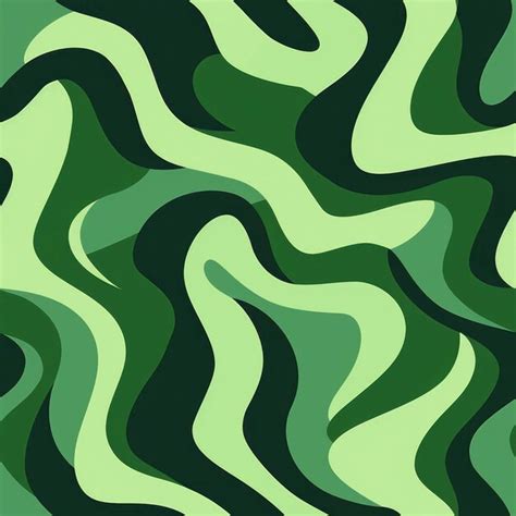 Abstract Green Wavy Pattern Background Premium Ai Generated Image
