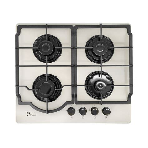 Газовая варочная панель Лысьва GR0460G00 (ПГВ43К/крем, 2хсекционная ...
