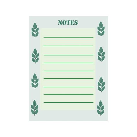 Premium Vector Cute Printable Journal Planner Notepad Paper Vector