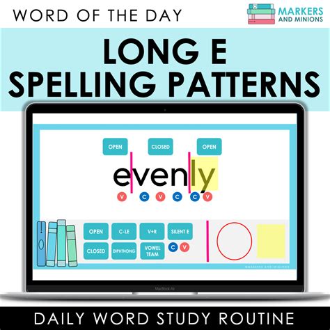 Science Of Reading Word Of The Day Long E Spelling Patterns