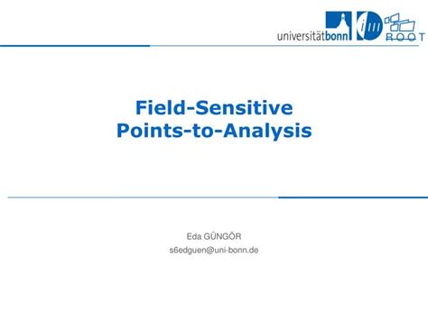 Ppt Field Sensitive Points To Analysis Powerpoint Presentation Free