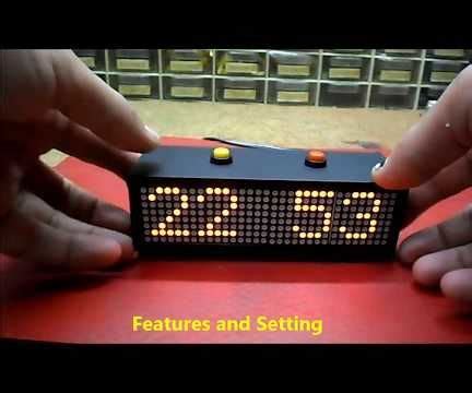 Arduino Nano Mini LED Matrix Clock Arduino Projects Led Matrix Arduino Led