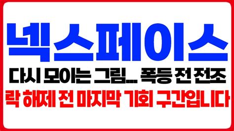 넥스페이스 코인전망 락업 해제 전 마지막 기회구간 폭등 전 전조🔥 Youtube