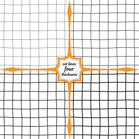 A Grid Of Lines Of Different Thickness Stock Vector Illustration Of Script Scribble 132370993
