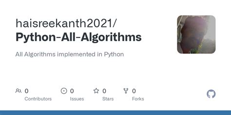 Github Haisreekanth2021python All Algorithms All Algorithms