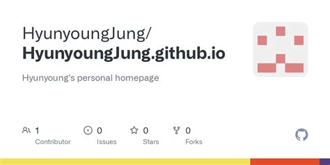 Github Hyunyoungjung Hyunyoungs Official Github Homepage