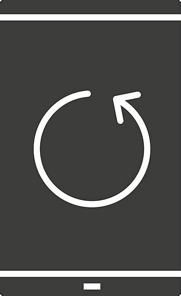 Smartphone Reload Button Linear Icon Reload Image Smart Vector Reload