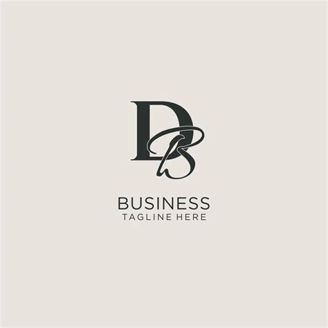 Initials Db Letter Monogram With Elegant Luxury Style Corporate Identity And Personal Logo