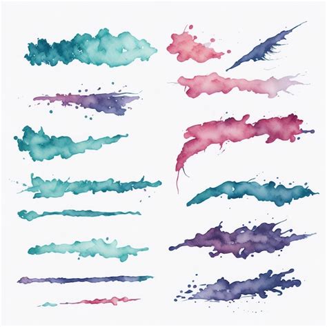 Premium Photo Colorful Paint Splashes